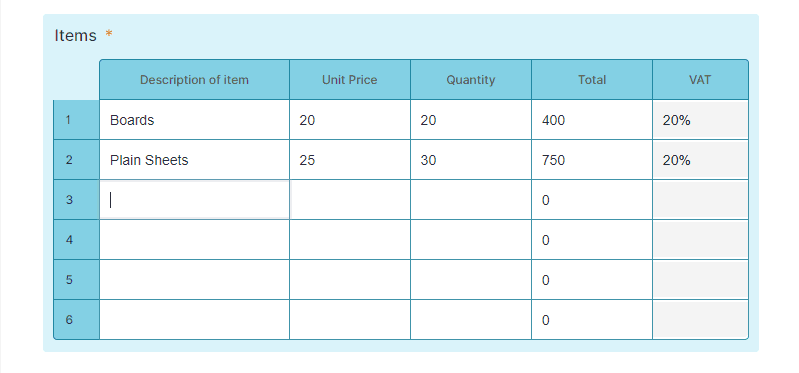 Forms with Subitems for Purchase Orders & Sample Management